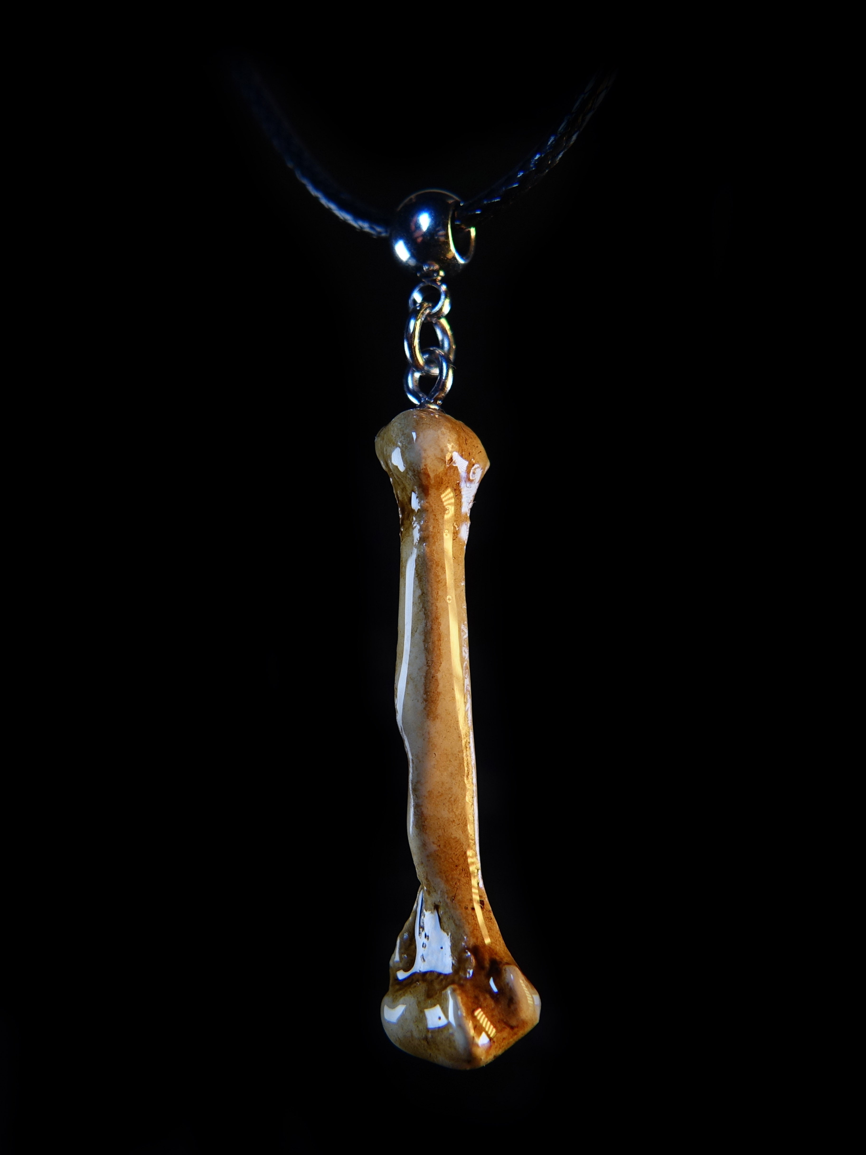 Bone Necklace – Gothic Horror Pendant – Fright Light Studio